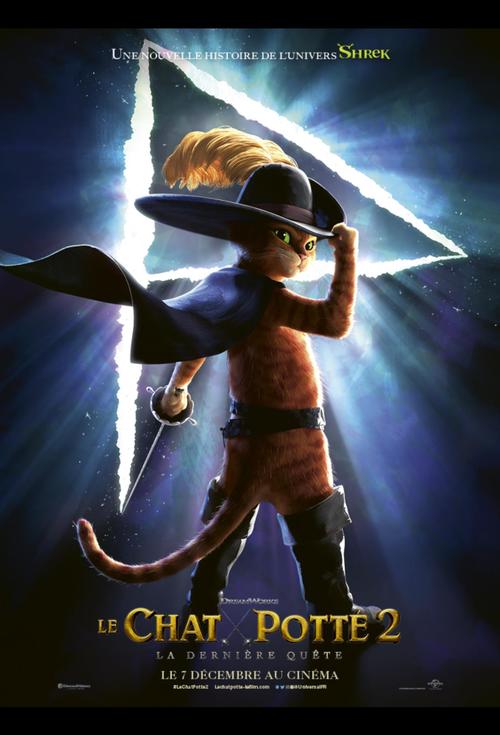 Film Le Chat Potté 2 : la dernière quête , date et heure de projetction ...